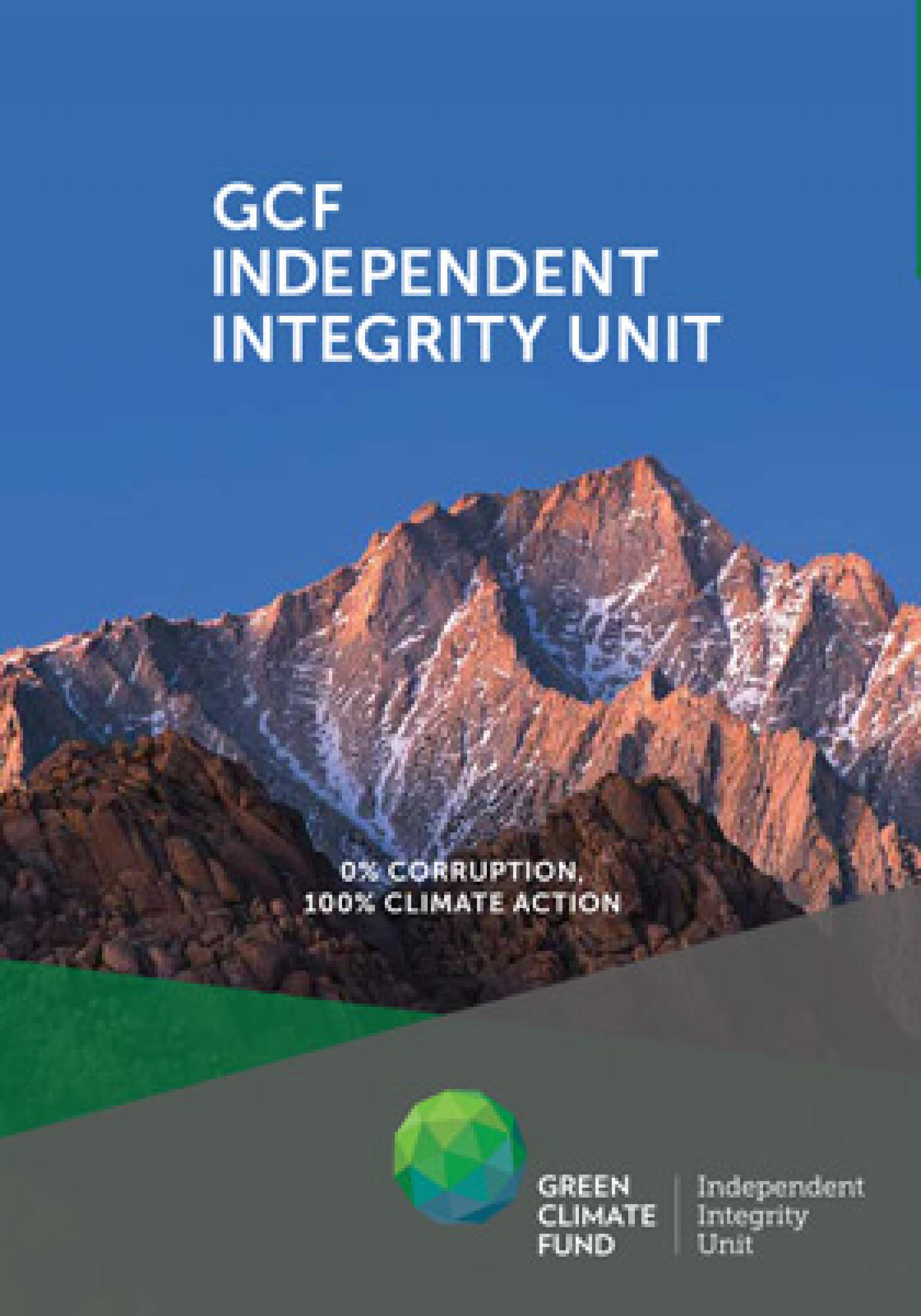 Publications | Independent Integrity Unit | Green Climate Fund